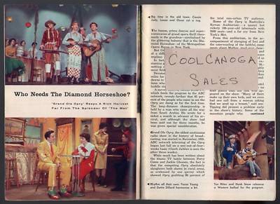 1956 TV ARTICLE~GRAND OLE OPRY~COUSIN JODY,LONZO & OSCAR TEX RITTER ...