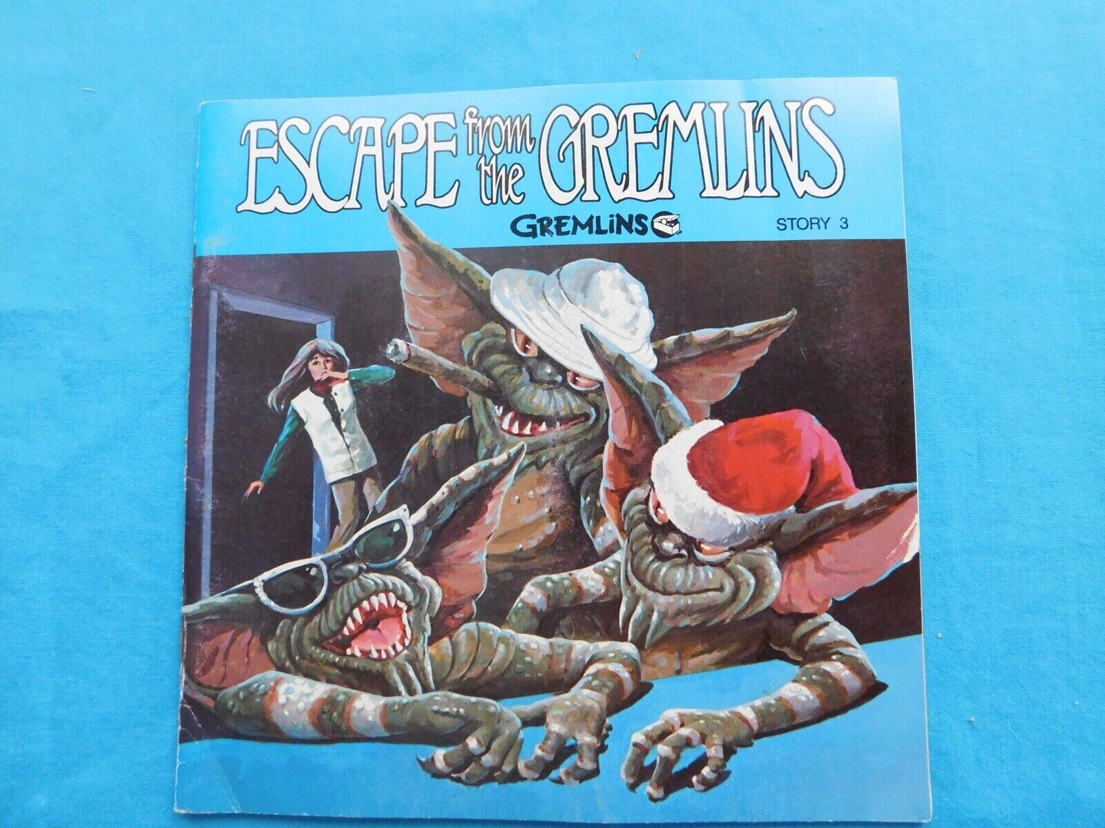 VINTAGE 1984 GREMLINS "ESCAPE FROM THE GREMLINS" BOOK WITH RECORD VINYL ...
