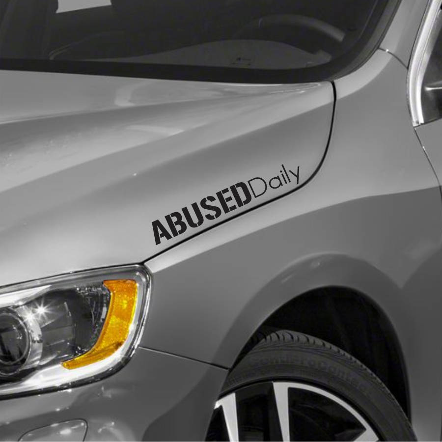 Abused Daily Windshield Sticker Banner Vinyl Decal Bumper Sticker For ...