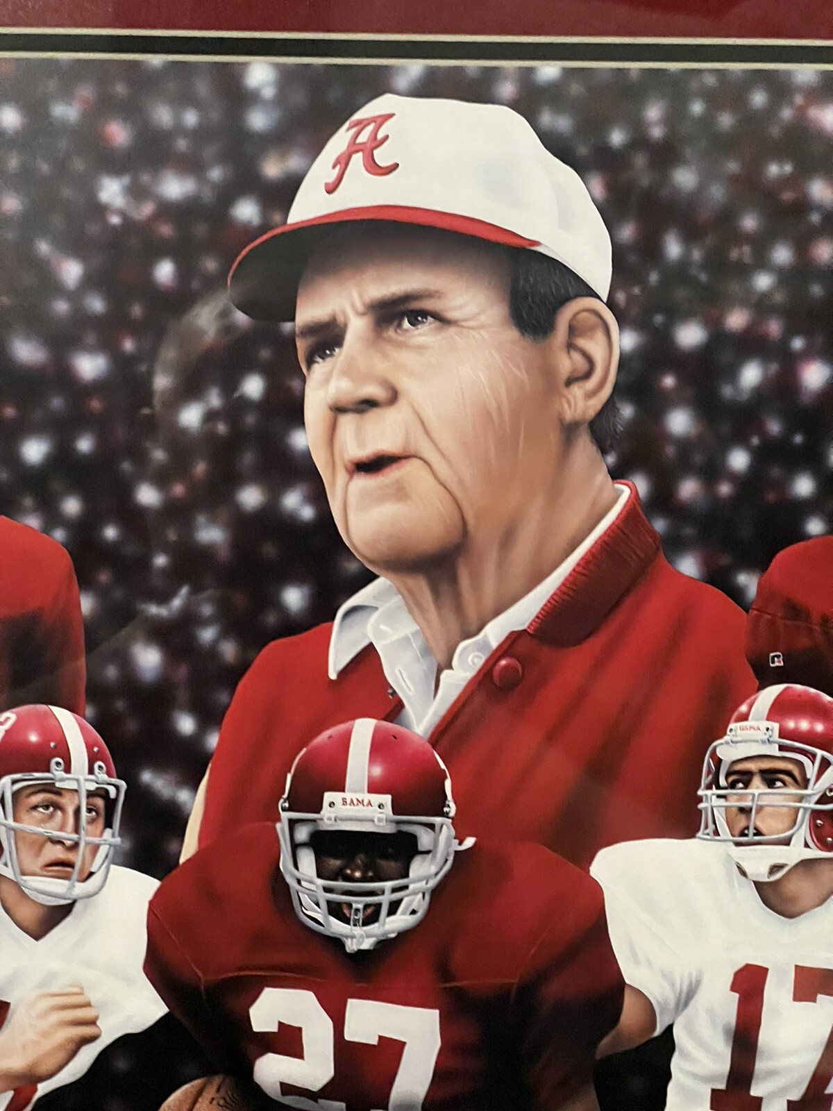Alabama Crimson Tide Legends 2 Of Alabama Football Large Framed Print ...
