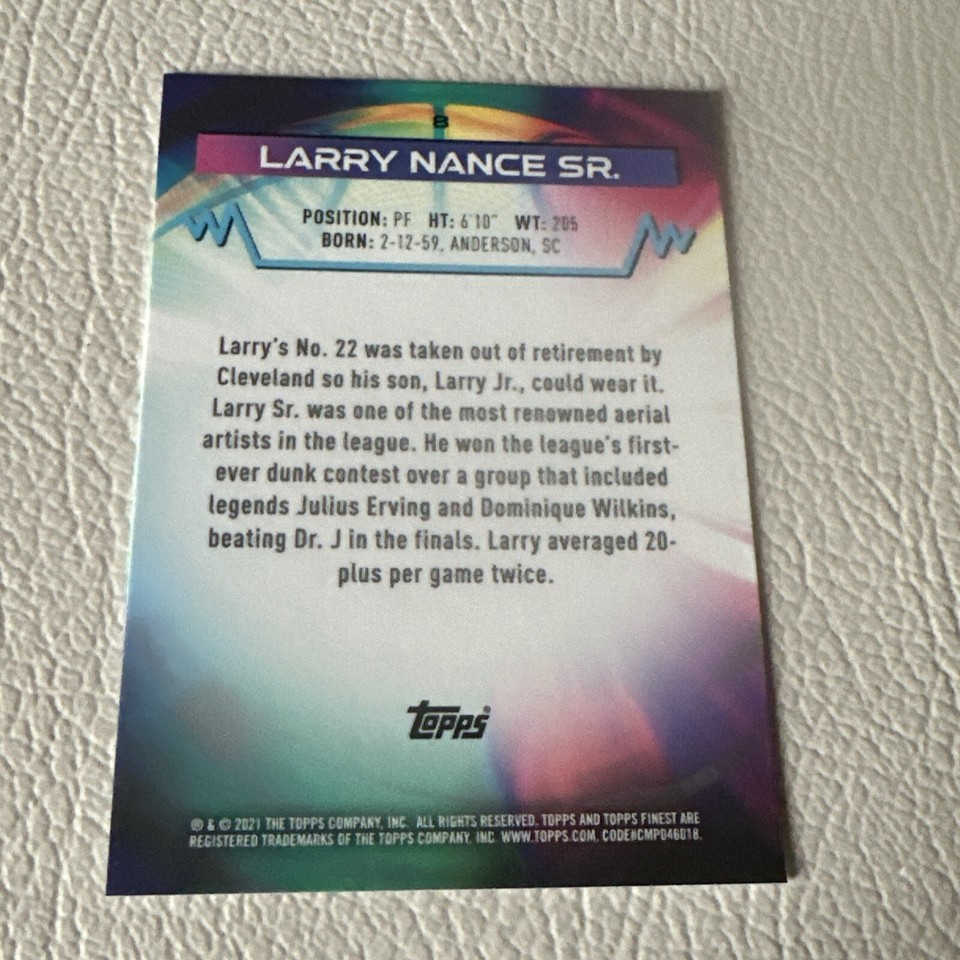 2021 Topps Finest Basketball | Larry Nance Sr (Base) #8 | eBay