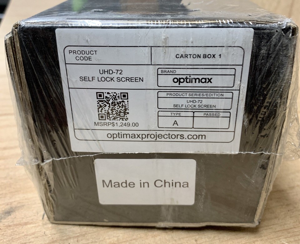 NISP Optimax UHD-72 Digital Projector Self Lock Screen for Digital ...