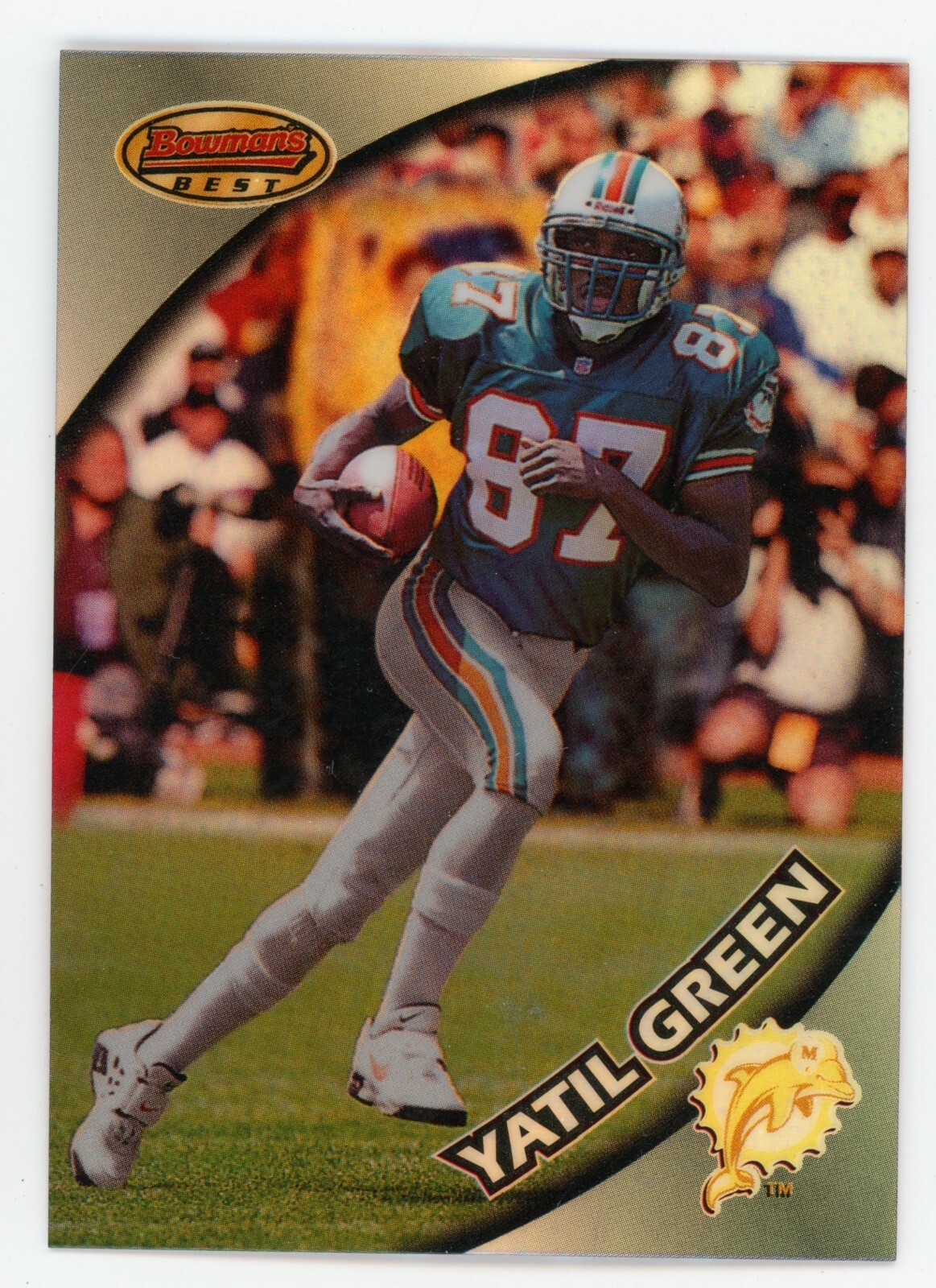 1997 Bowman's Best Yatil Green Refractor #115 Dolphins | eBay