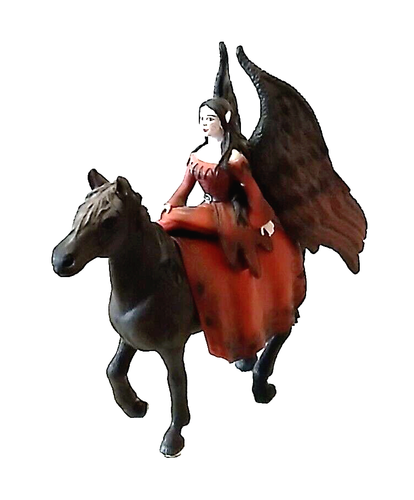 2006 Schleich Germany Fantasy Brown Horse w/ Bayala Fairy Action ...