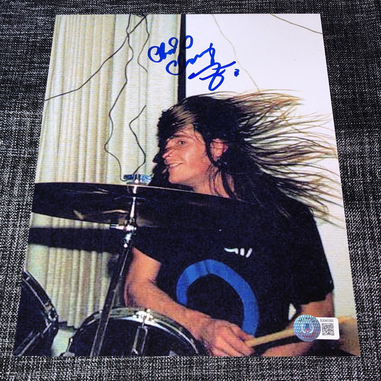 CHAD CHANNING SIGNED AUTOGRAPH 8X10 PHOTO NIRVANA DRUMMER BECKETT BAS ...