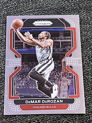 DeMar DeRozan 2021-22 Prizm Base Card No. 113 Chicago Bulls Centering ...