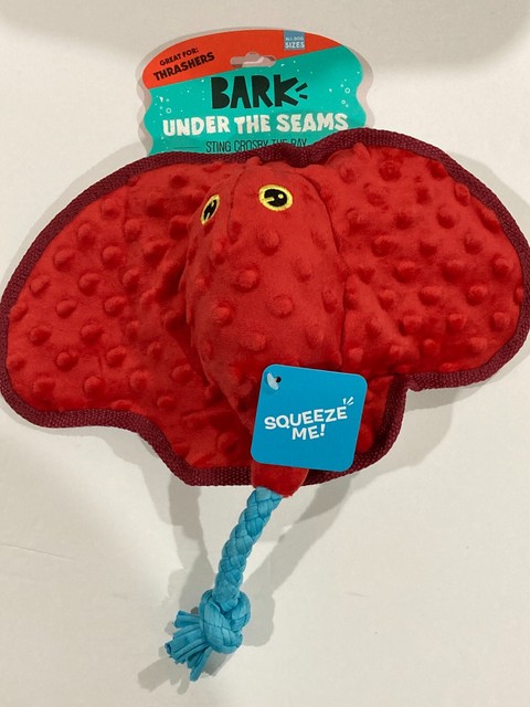 Bark Sting Crosby The Ray Dog Toy (red Stingray Squeaky Toy) for sale ...