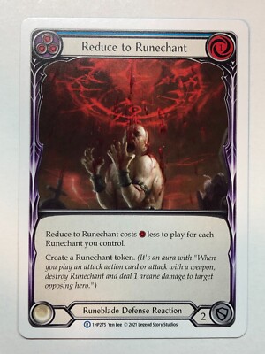 Flesh And Blood History Pack Vol.1 Reduce to Runechant (Blue) 1HP275 NM ...