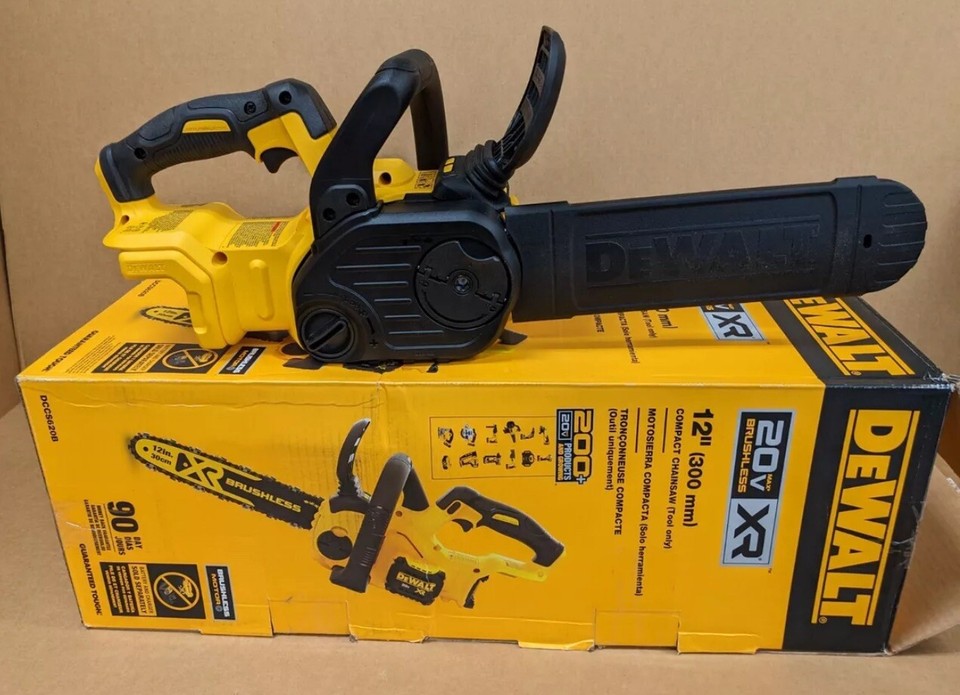 DEWALT DCCS620B 20V MAX XR Brushless 12 in. Compact Chainsaw Tool Only ...