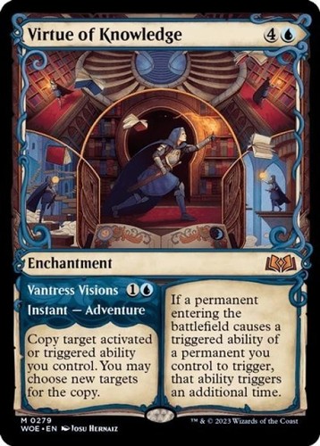 Virtue of Knowledge (Showcase) - Light Play MTG Wilds of Eldraine | eBay