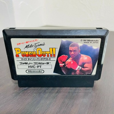 Mike Tyson Punch Out Nintendo Famicom NES 1987 HVC-PT Sports Boxing ...