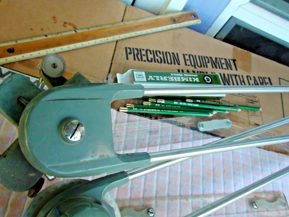 RH KE PARAGON RIGH HAND Mechanical Drafting Machine More + 2 SCALES ...