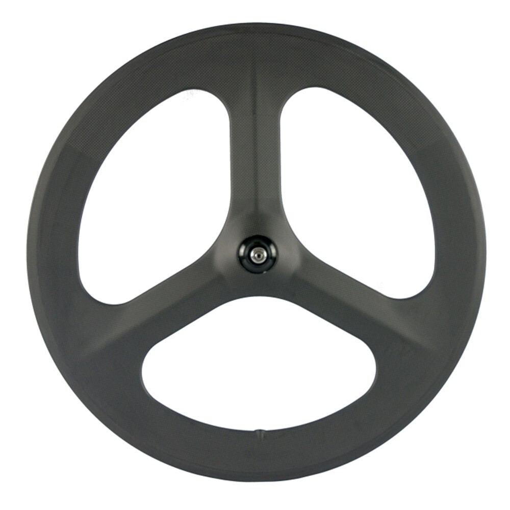 70mm Tri Spoke Front Wheel 88mm Rear Carbon Wheelset Fixed Gear Wheels ...