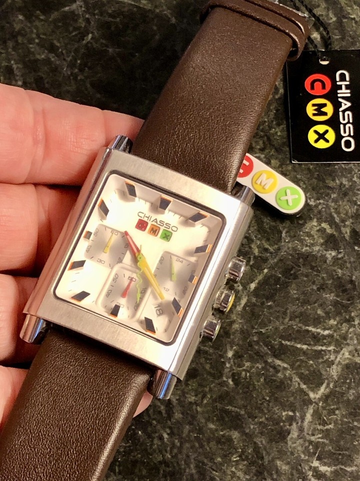 RARE Chiasso CMX Men’s Watch CH 133 New With Tags 36x40mm | eBay