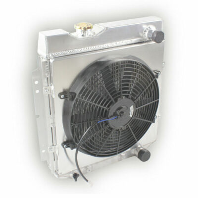 Full Aluminum Radiator+Shroud+Fan For 1964-1966 Ford Mustang Falcon ...