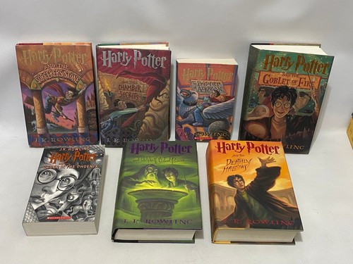 Harry Potter Complete Book Set Series 1-7 by J.K. Rowling Hard & Soft ...