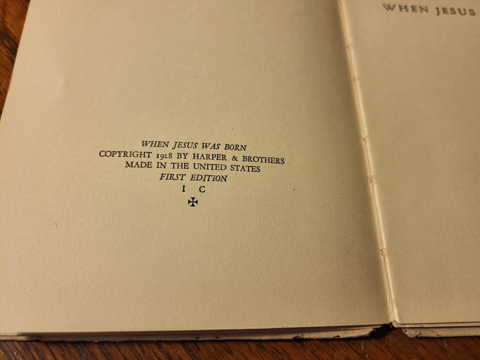 1928 When Jesus was Born The Story of Christmas for Children. BOWIE-1ST ...