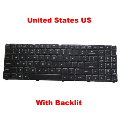 Backlit Keyboard For Eluktronics For Eluktro Prometheus XVI G2 English ...