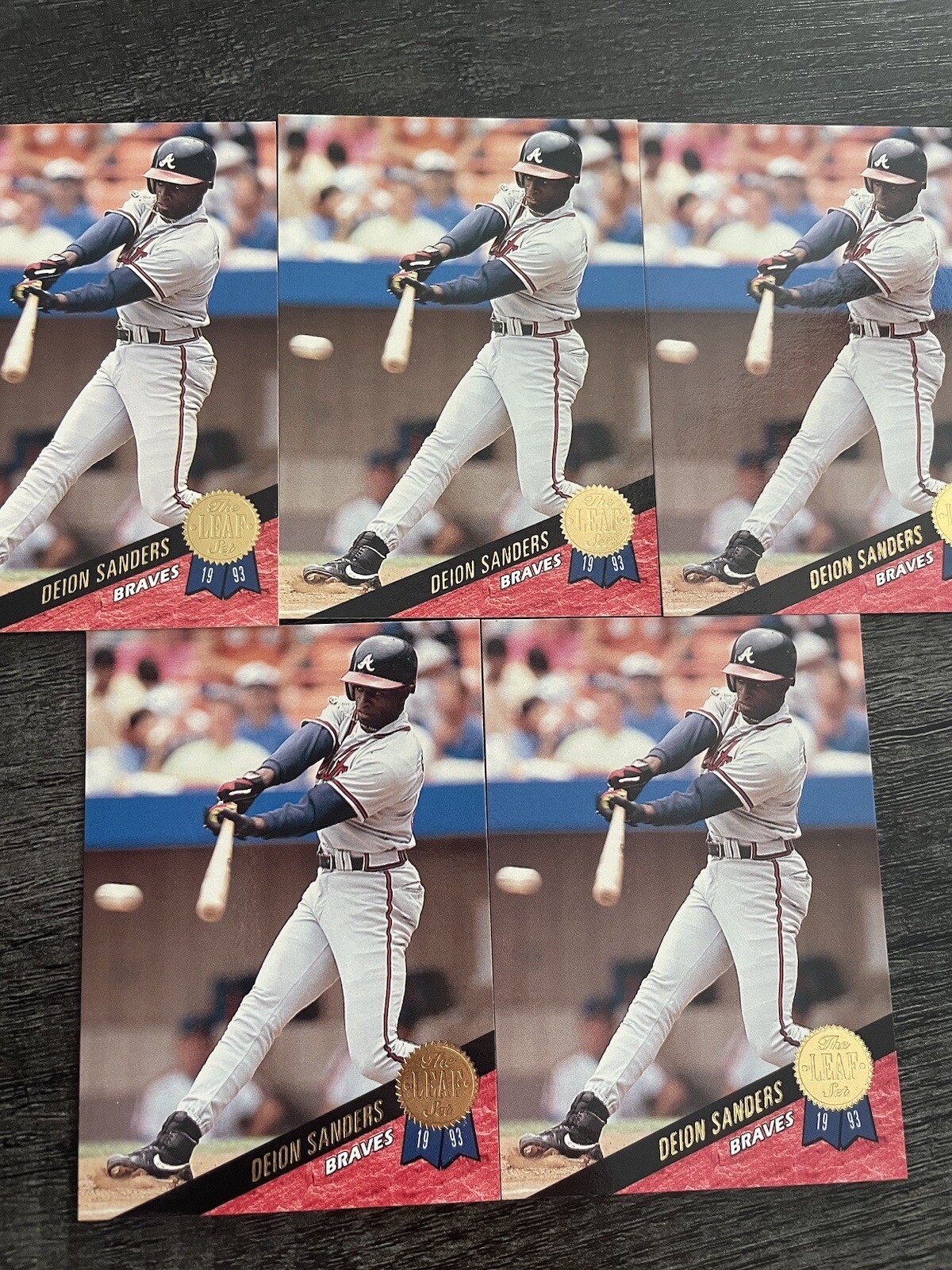 COACH PRIME TIME Deion Sanders #222 1993 Ultra Leaf BRAVES (5) BASEBALL ...