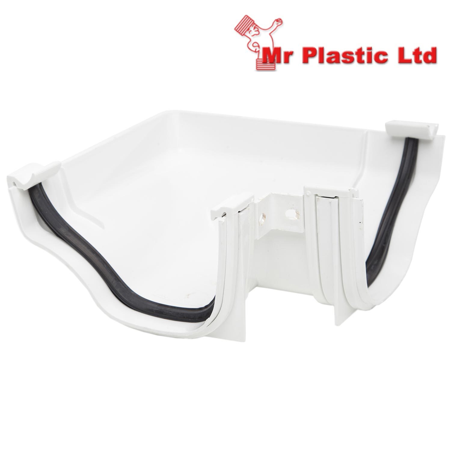 Polypipe 130mm Extra Capacity Ogee Gutter Fittings in White | eBay UK