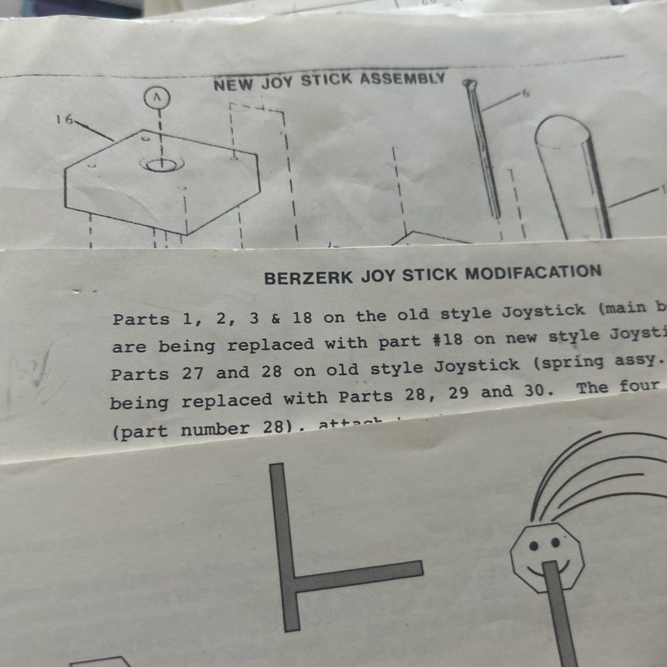Original Factory Berzerk Stern arcade Video game Owners manual | eBay