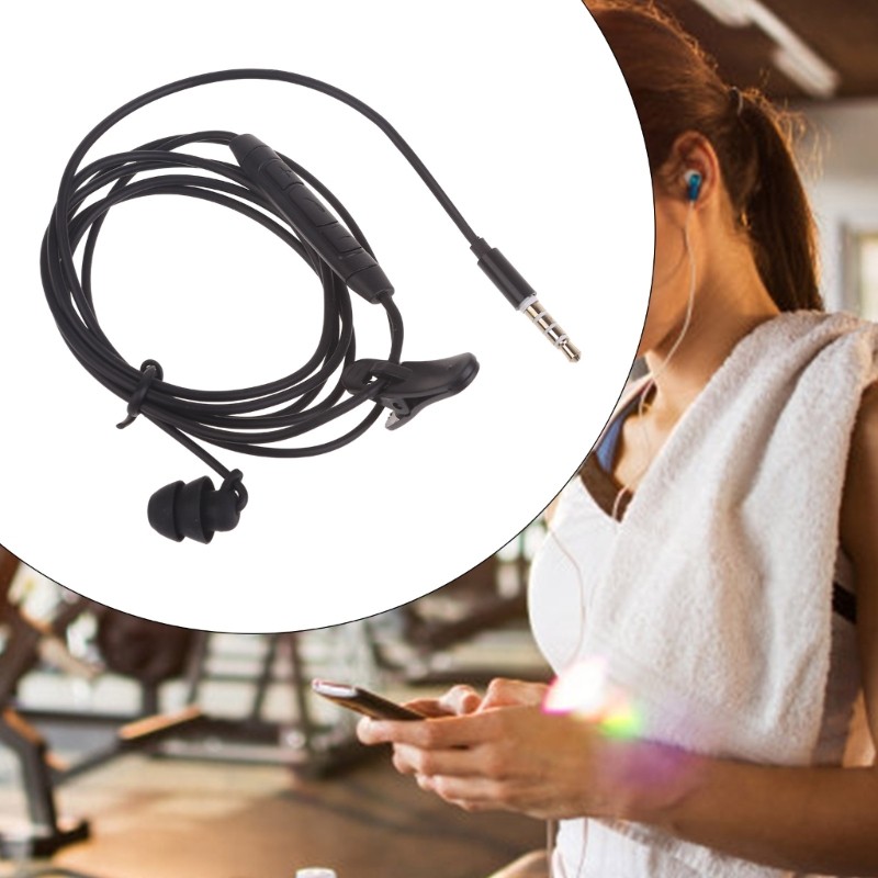 3.5mm Single Side Earphone In Ear Earbud Gaming Headset for Phone MP3 ...