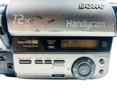 Sony CCD-TR940 Handycam Hi8 XR 8mm Video Camcorder with Battery/tape ...