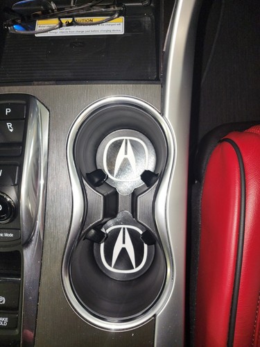 3D Printed Acura Car Coasters - White and Black | eBay