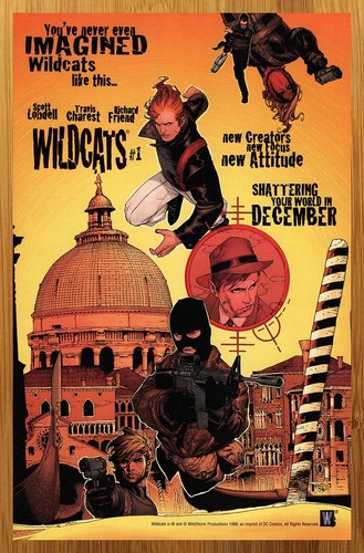 1998 Wildcats Vintage Print Ad/Poster Scott Lobdell Travis Charest ...