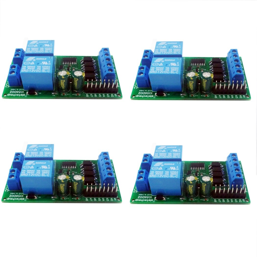 12V DC Motor Rotation Controller Relay Forward Reverse Limit Start Stop ...