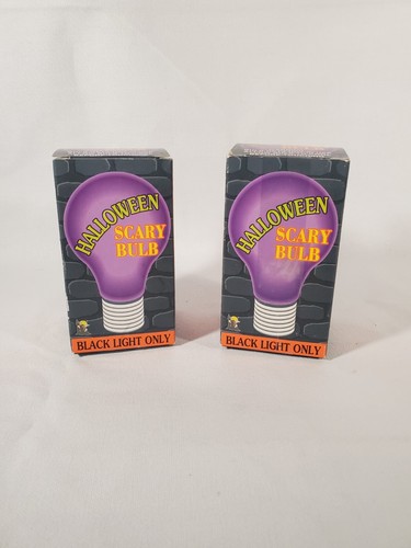 Halloween Scary Bulb Black Light Bulb Standard Base 120v/75 Watt Lot of ...