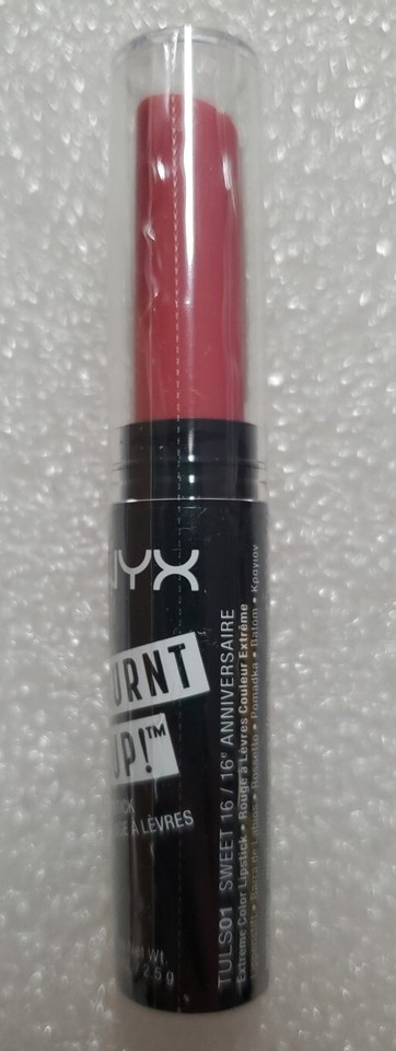 Lot Of 3, NYX Turnt Up! Lipstick,Color "SWEET 16" (TULS01), Each ...