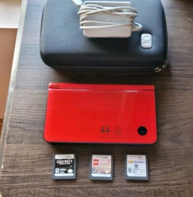 Nintendo DSi XL Red Super Mario Bros. 25th Anniversary Edition Handheld ...