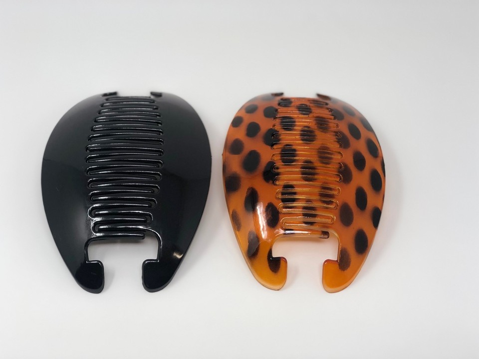 2 set Jumbo Banana Comb Clip Thick Hair Riser Claw Interlocking Jaw ...