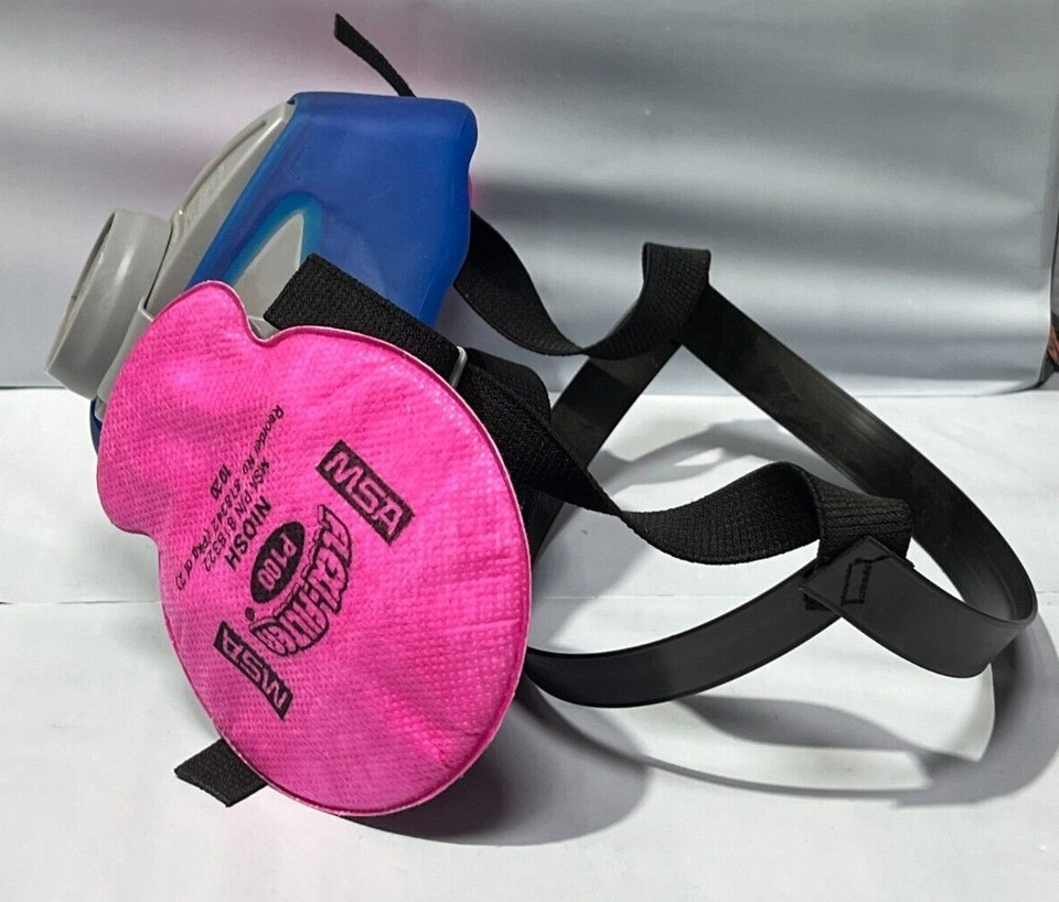 MSA HALF FACE WELDING PAINTING CONSTRUCTION DUST P100 RESPIRATOR ...