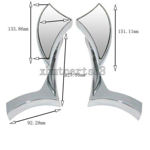 Motorcycle Chrome Blade Rearview Mirrors For Suzuki Boulevard M50 M90 ...