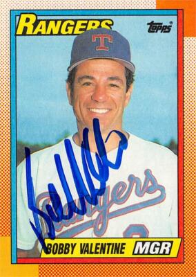 Bobby Valentine autographed Baseball Card (Texas Rangers, 67) 1990 ...