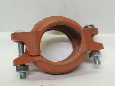 QuickVic® 2 inch Ductile Iron Rigid Coupling, No. 107H, Bolted Less ...