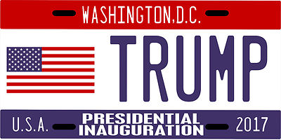 Donald Trump for President inauguration License plate | eBay