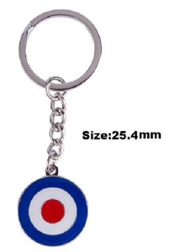 Mod Target Key ring Ska 2 The Two Tone Who Jam RAF roundel Paul Weller ...