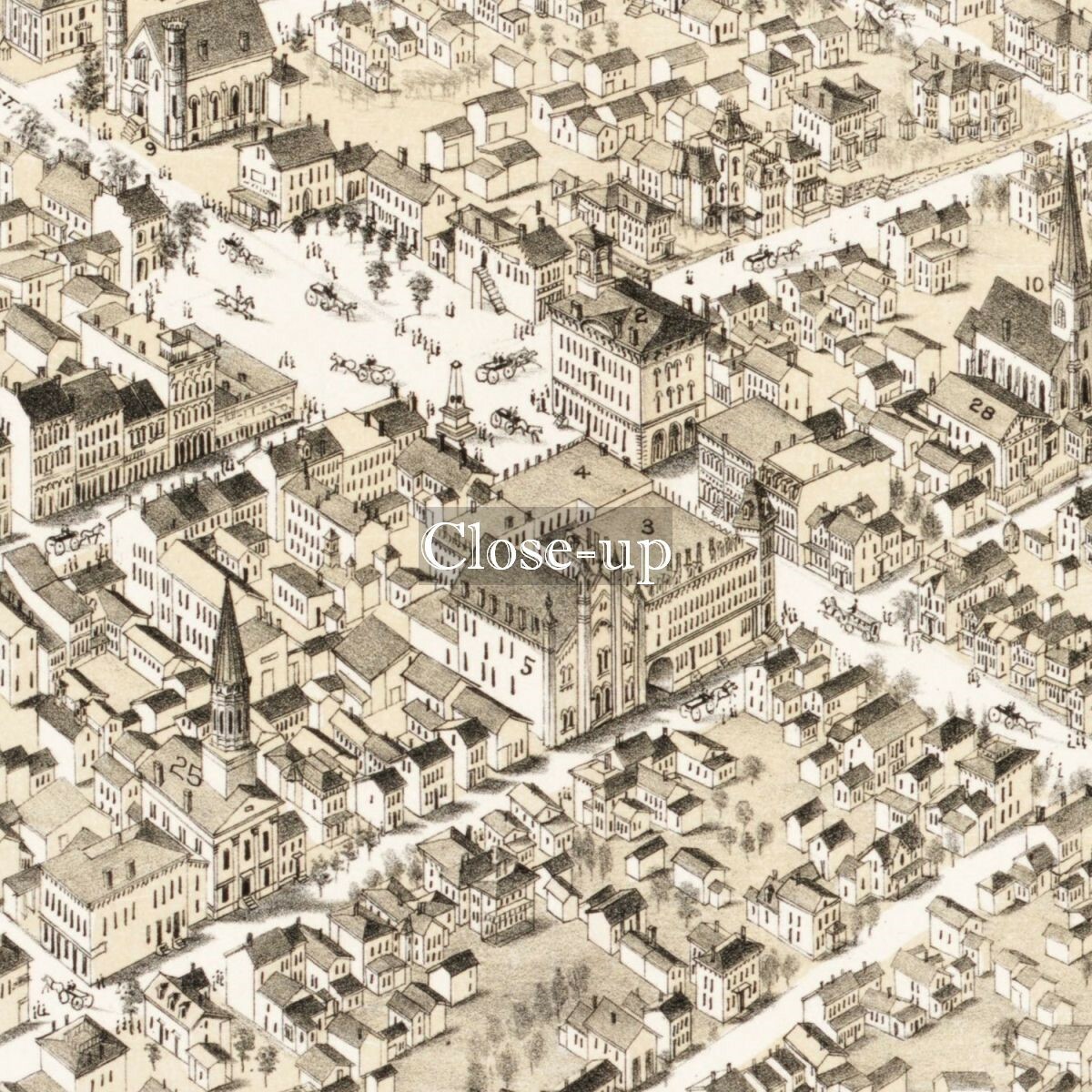 Historical Lancaster Ohio Map