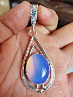 925 Sterling Silver Jewelry Opel Gemstone Pendant Necklace #Christmas ...