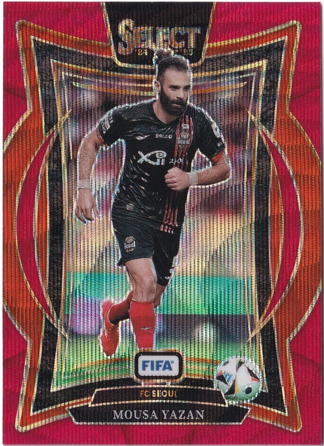 2024-25 Panini Select Fifa - Terrace Mousa Yazan #54 Red Wave Prizm /59 ...