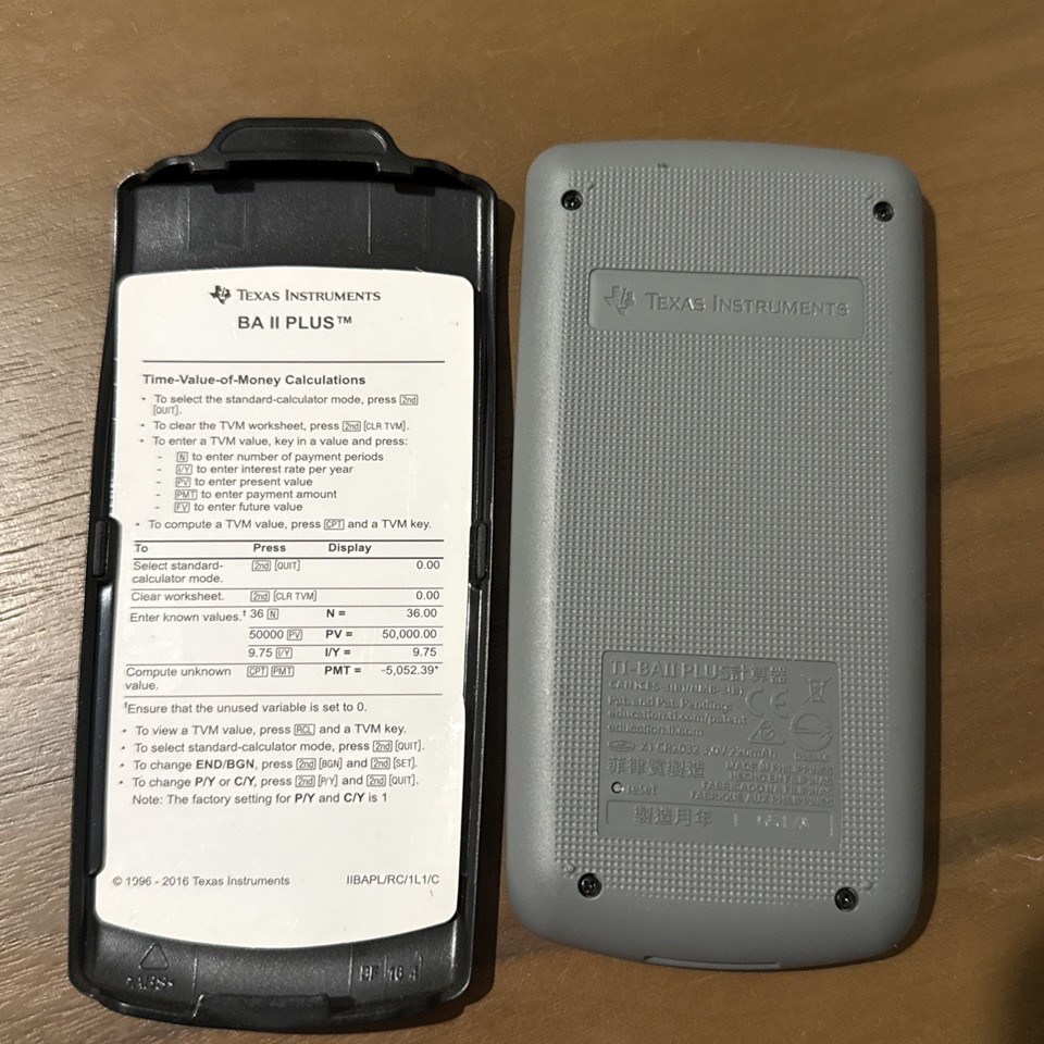 Texas Instruments BA II Plus Business Analyst Calculator | eBay