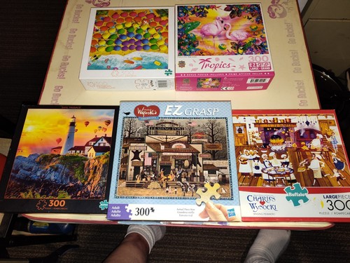 Five 300 Pc. Jigsaw Puzzles | eBay