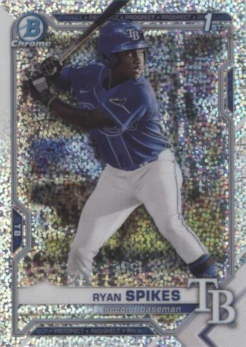 2021 Bowman Draft - Chrome Ryan Spikes #BDC-63 Sparkle Refractor (RC ...
