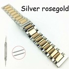 16 18 20 21 22mm 23 24 26mm Glossy Matte Stainless Steel Watch Band ...