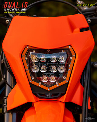 DUAL10 LED LAMP HEADLIGHT KTM 690 ENDURO SMCR RALLY ADVENTURE ADV 2019 ...