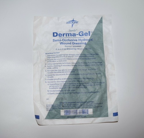 64 Medline Derma GEL Semi Occlusive Hydrogel Wound Dressing 4"x4 ...