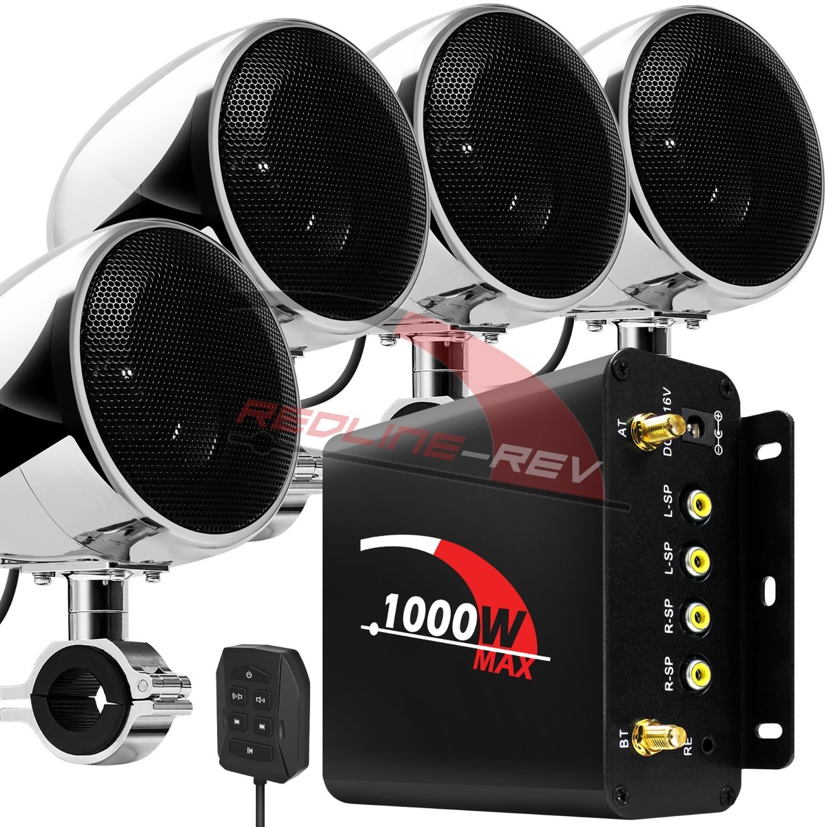 Motorcycle Sound System With Bass DS18 PRO CF69.4NR 6.9" Mid Bass